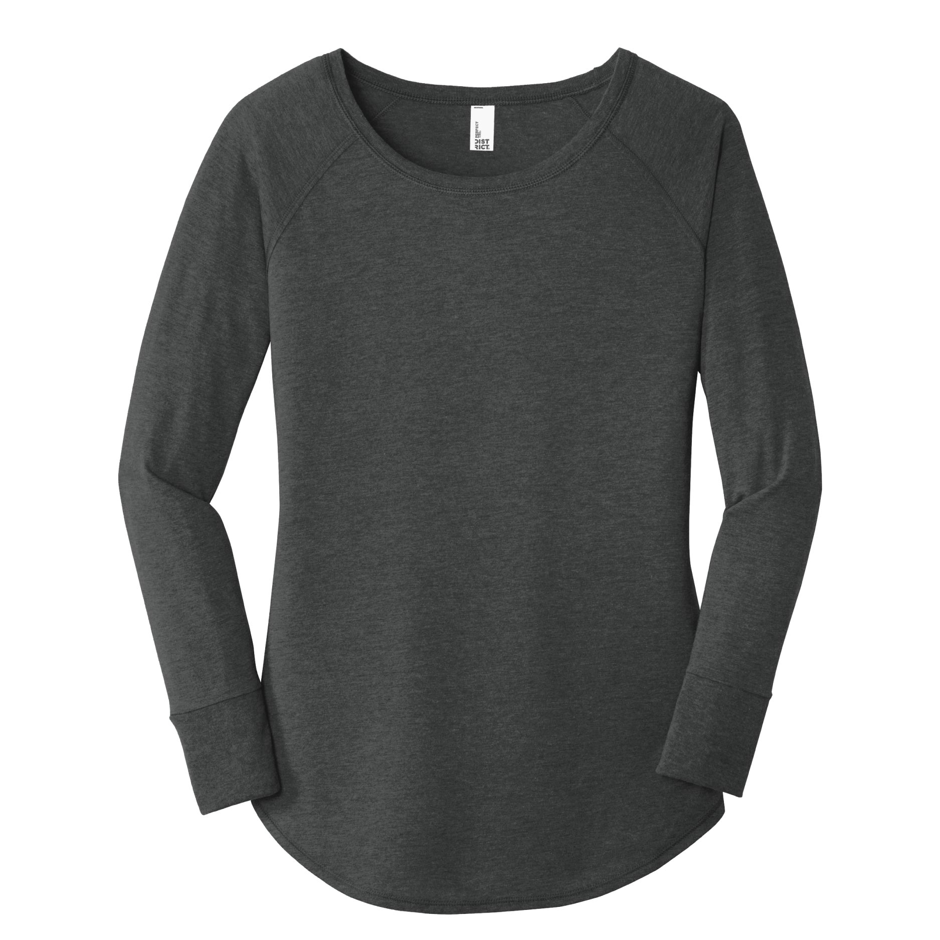 CC220. District® Women's Perfect Tri® Long Sleeve Tunic Tee – Personal ...